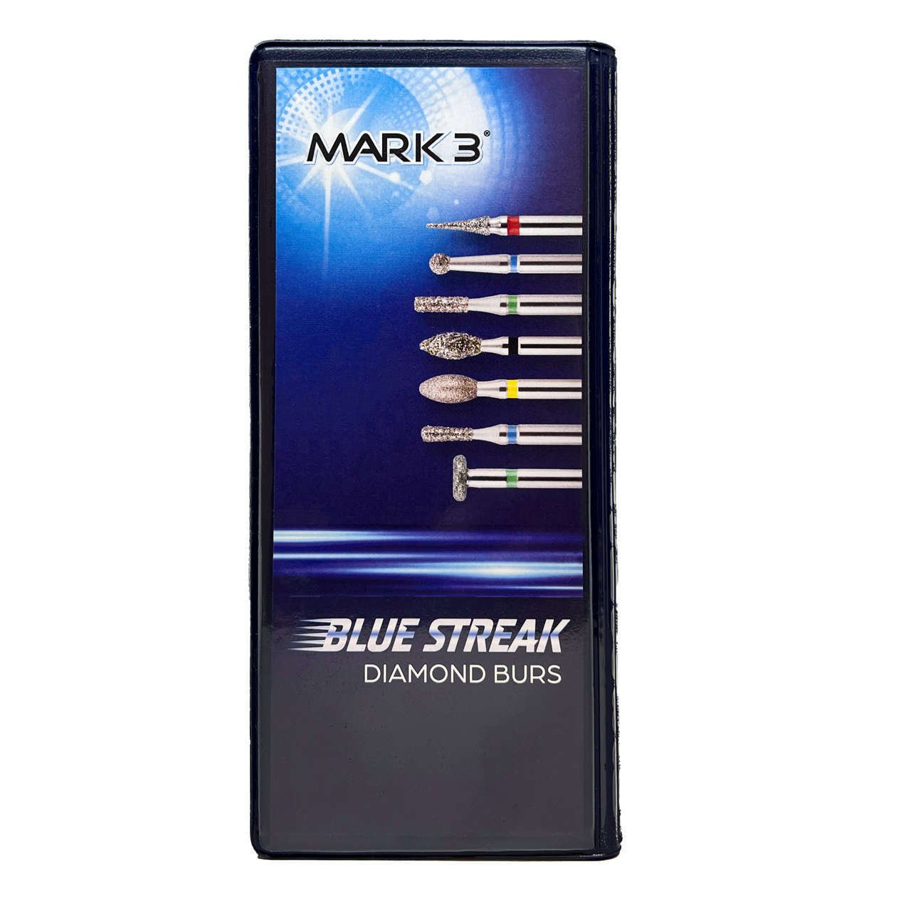 Blue Streak Diamond Burs Wallet 132/pk - medidentsolution