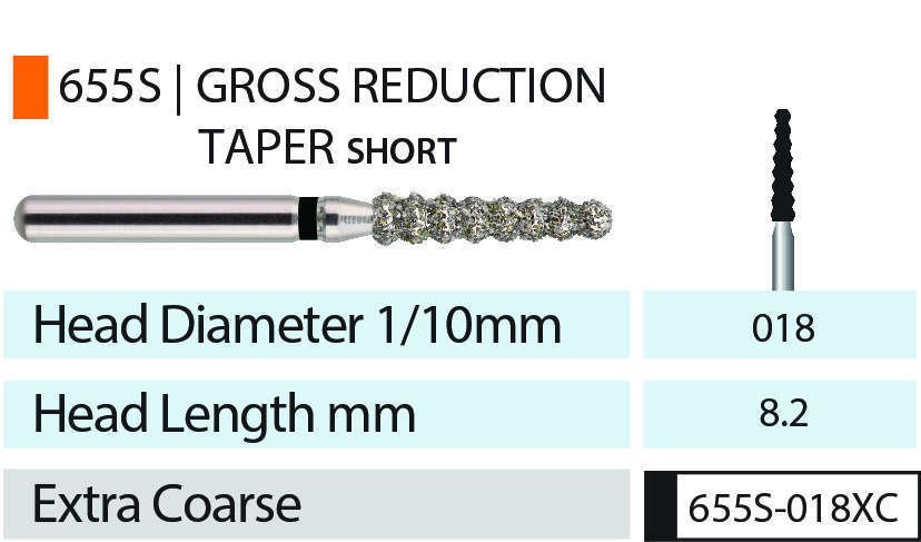 Blue Streak Diamond Burs Gross Reduction - medidentsolution